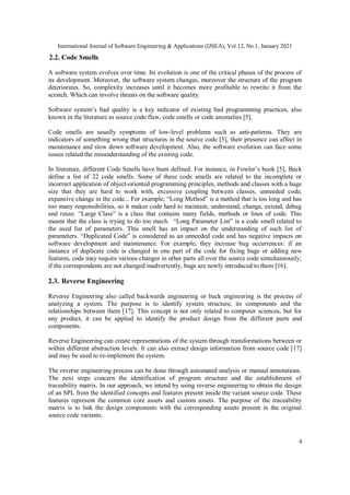 GENERATING SOFTWARE PRODUCT LINE MODEL BY RESOLVING CODE SMELLS IN THE PRODUCTS’ SOURCE CODE | PDF