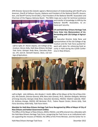 Haiti-New Orleans Heritage Task Force Newsletter, December 2012 in ...