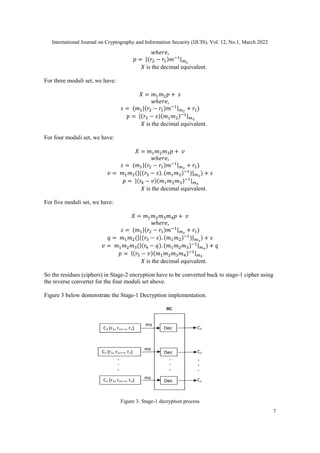 SECURED PAILLIER HOMOMORPHIC ENCRYPTION SCHEME BASED ON THE RESIDUE NUMBER SYSTEM | PDF