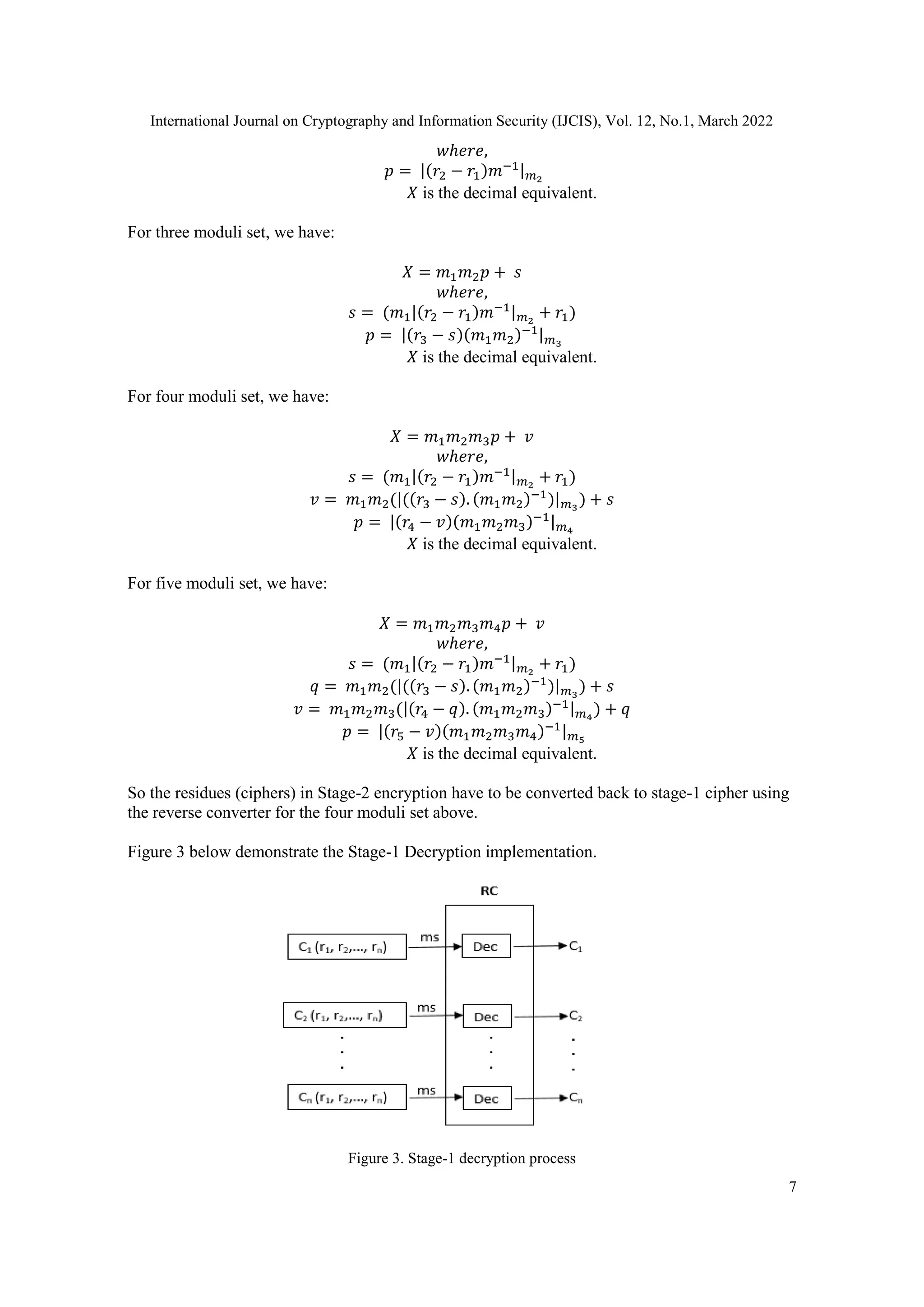 SECURED PAILLIER HOMOMORPHIC ENCRYPTION SCHEME BASED ON THE RESIDUE NUMBER SYSTEM | PDF