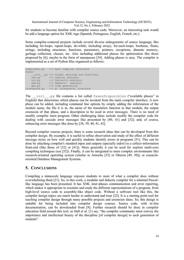 MODULAR AND DIDACTIC COMPILER DESIGN WITH XML INTER-PHASES ...