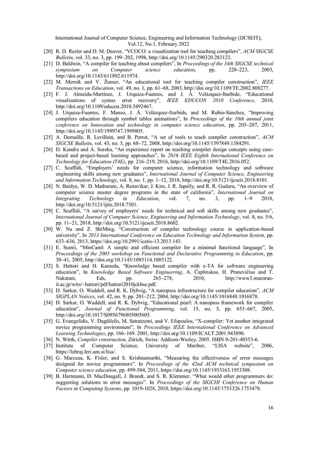 Modular and Didactic Compiler Design with Xml Inter-Phases Communication | PDF