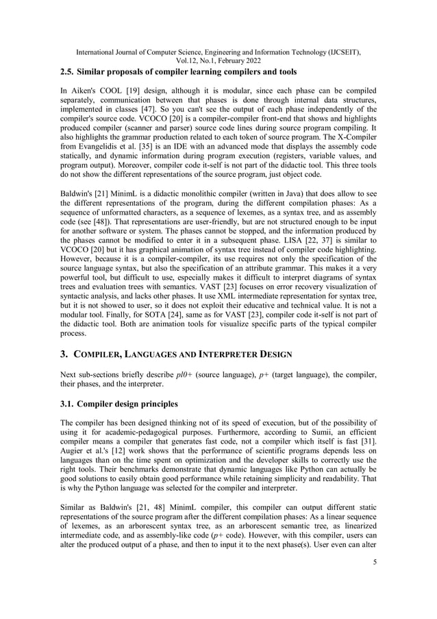 Modular and Didactic Compiler Design with Xml Inter-Phases Communication | PDF