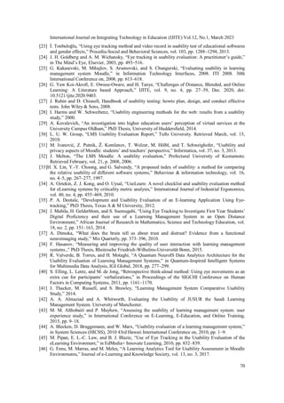 A MODEL FOR USABILITY EVALUATION OF LEARNING MANAGEMENT SYSTEMS | PDF