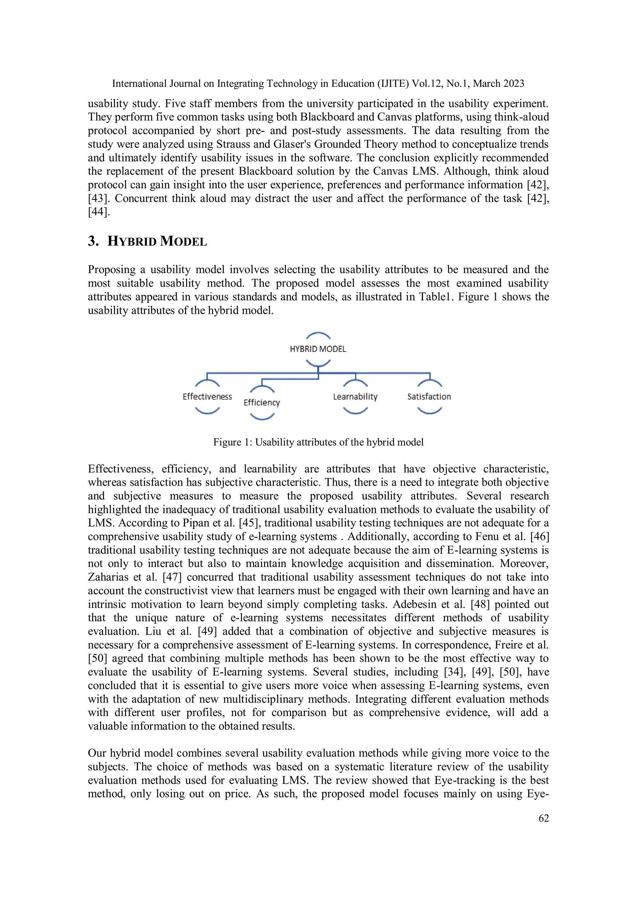 A Model for Usability Evaluation of Learning Management Systems | PDF