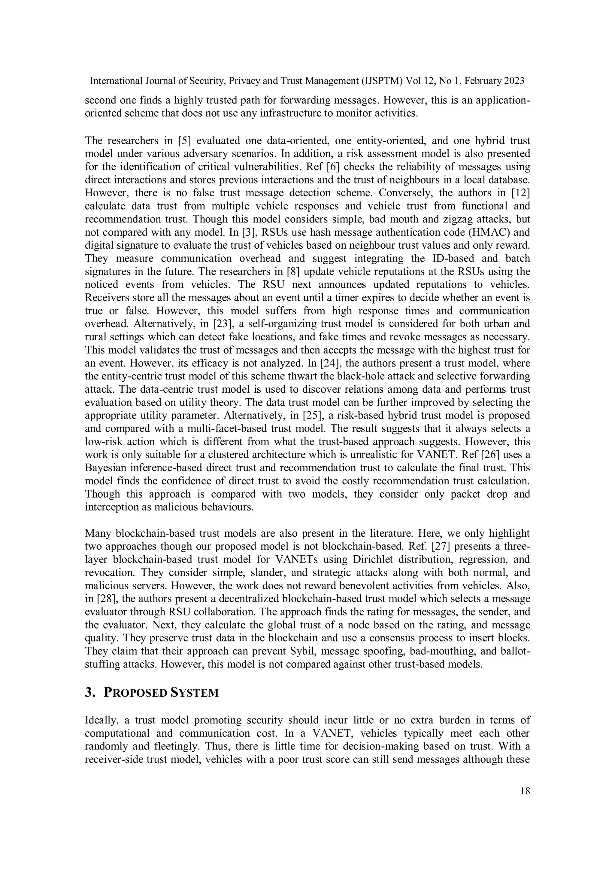 A TRUST MANAGEMENT FRAMEWORK FOR VEHICULAR AD HOC NETWORKS | PDF