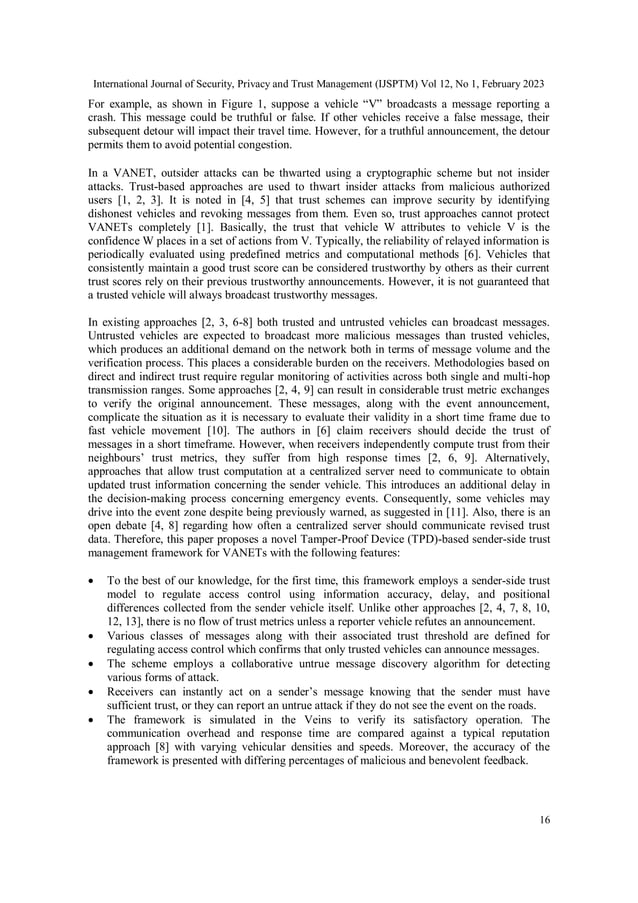 A TRUST MANAGEMENT FRAMEWORK FOR VEHICULAR AD HOC NETWORKS | PDF