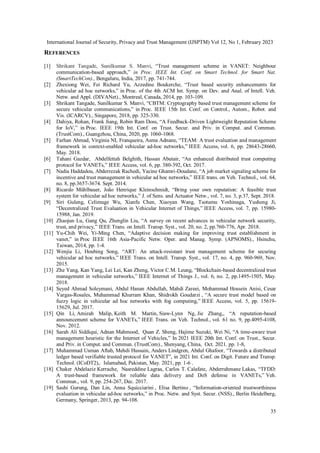 A TRUST MANAGEMENT FRAMEWORK FOR VEHICULAR AD HOC NETWORKS | PDF