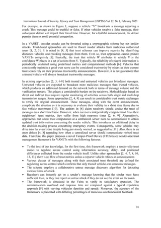 A Trust Management Framework for Vehicular Ad Hoc Networks | PDF