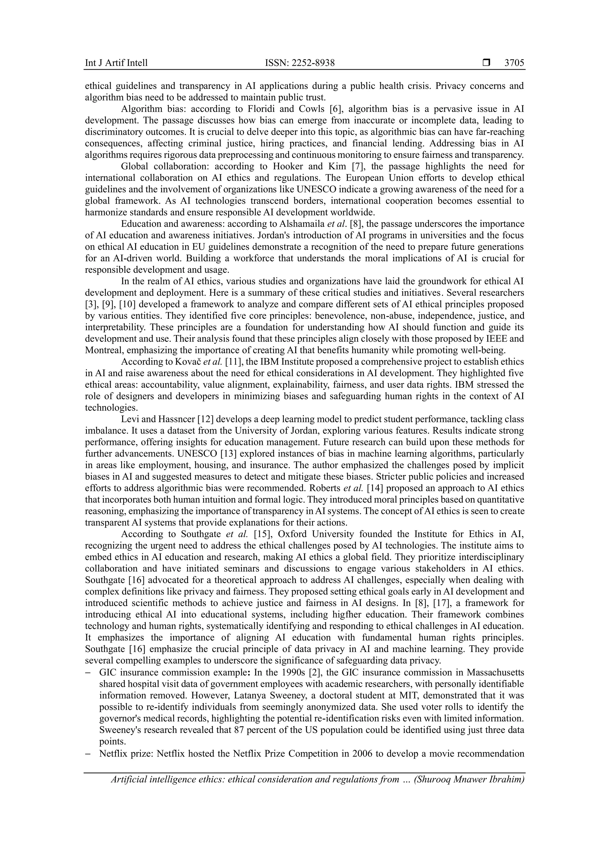 Artificial intelligence ethics: ethical consideration and regulations from theory to practice | PDF