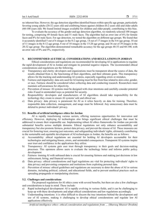 Artificial intelligence ethics: ethical consideration and regulations ...