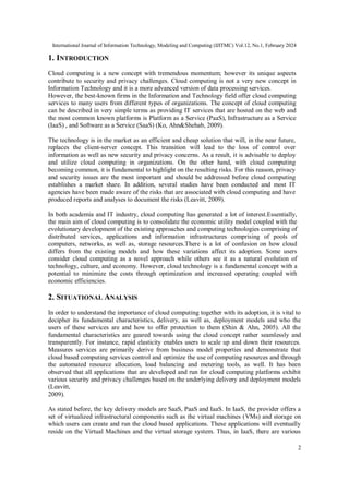 SECURITY AND PRIVACY SOLUTIONS IN CLOUD COMPUTING AT OPENSTACK TO SUSTAIN USERS’ CONFIDENCE | PDF