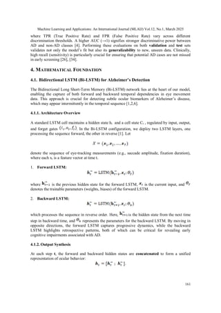 Detection of Alzheimer’s Disease using Bidirectional LSTM and Attention Mechanisms | PDF
