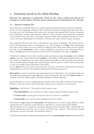 Anonymity in the Web based on Routing Protocols | PDF