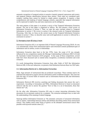 Temporal Information Processing: A Survey | PDF