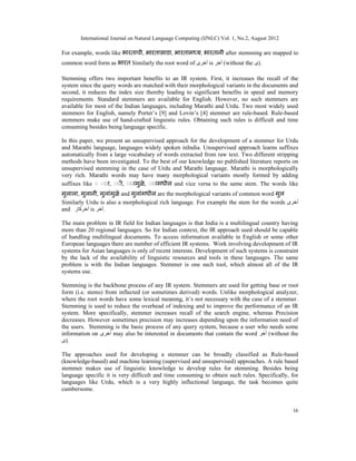 An Unsupervised Approach to Develop Stemmer | PDF