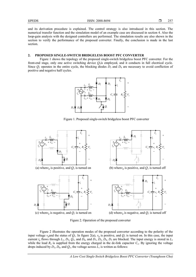 A Low Cost Single-Switch Bridgeless Boost PFC Converter | PDF