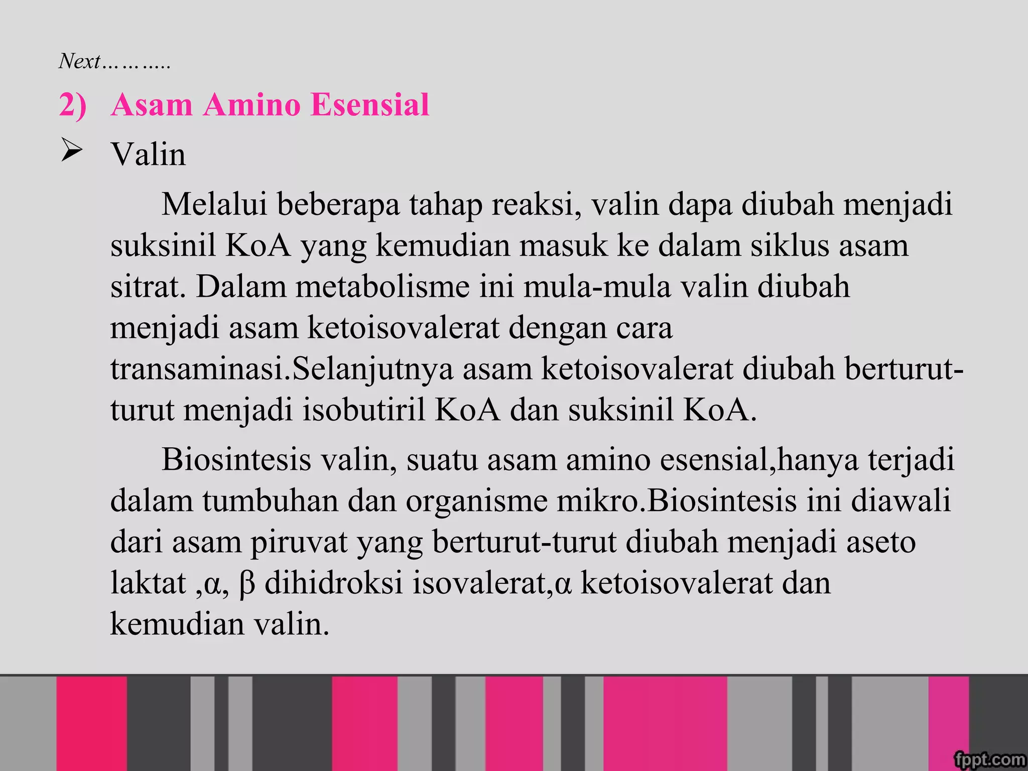 METABOLISME PROTEIN | PPT