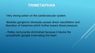 Ganglionic_stimulation_and_blockers_drugs_ | PPTX