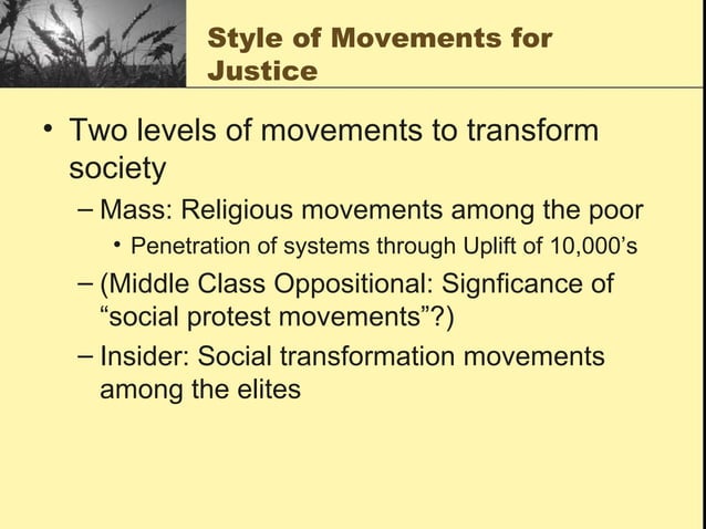 620-7 The Holy Spirit and Justice Movements | PPT