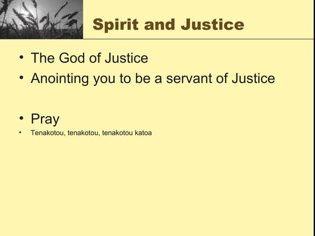 620-7 The Holy Spirit and Justice Movements | PPT