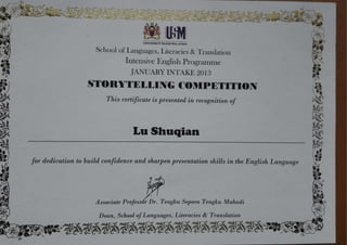 Story telling competition | PDF