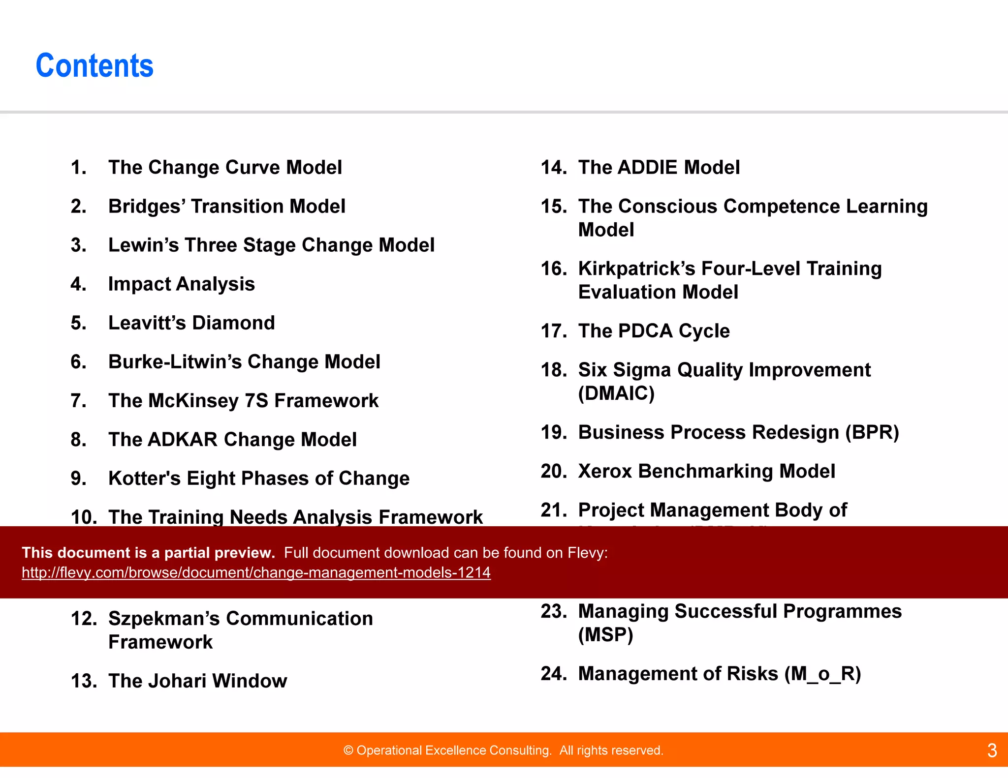 Change Management Models | PDF