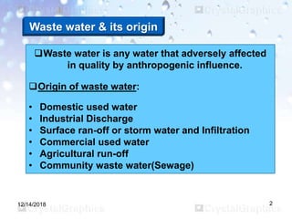 Waste Water Treatment | PPTX