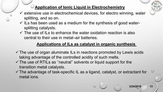 Ionic liquid by Jitu | PPTX | Chemistry | Science