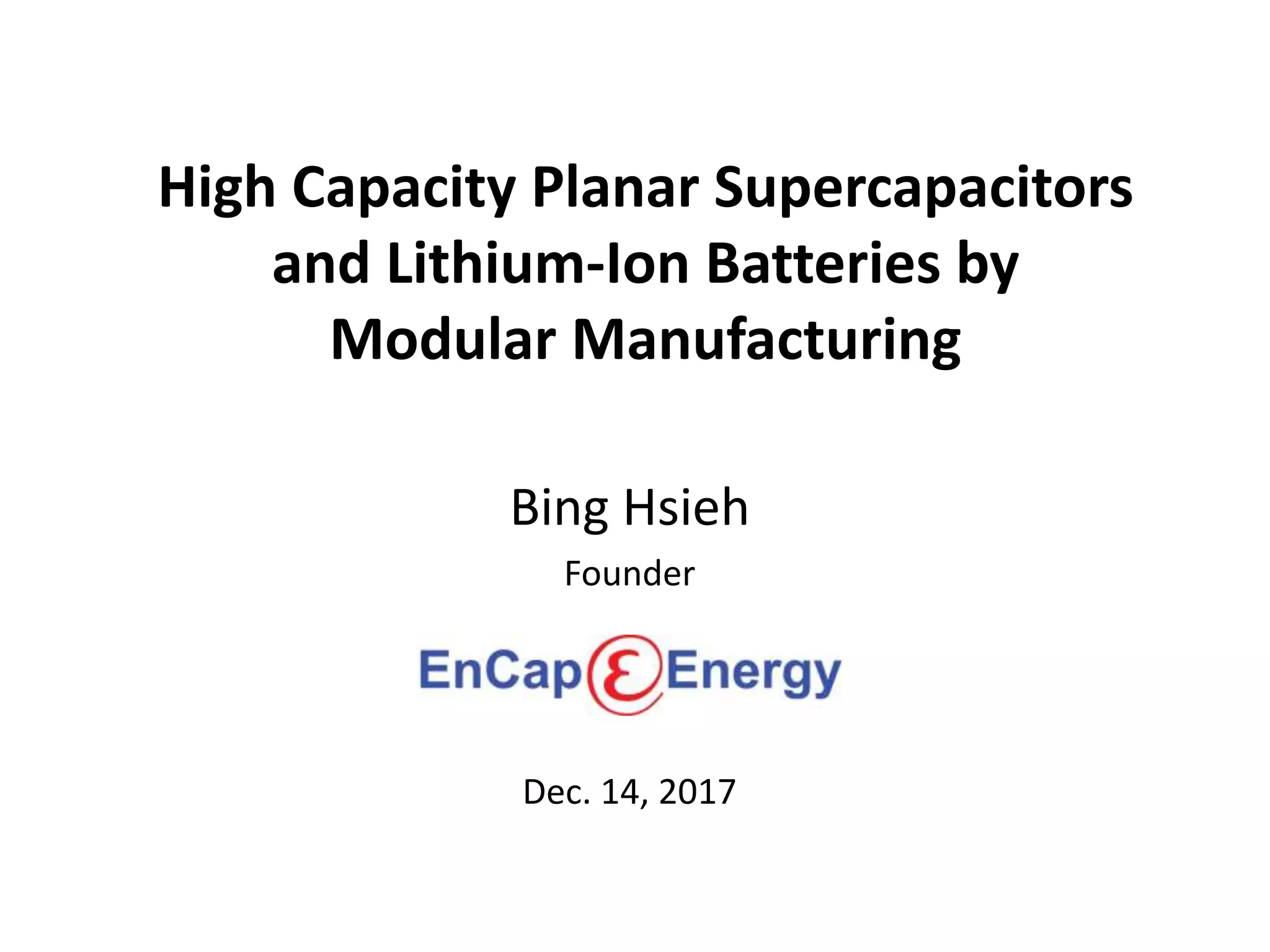 High Capacity Planar Supercapacitors and Lithium-Ion Batteries by ...