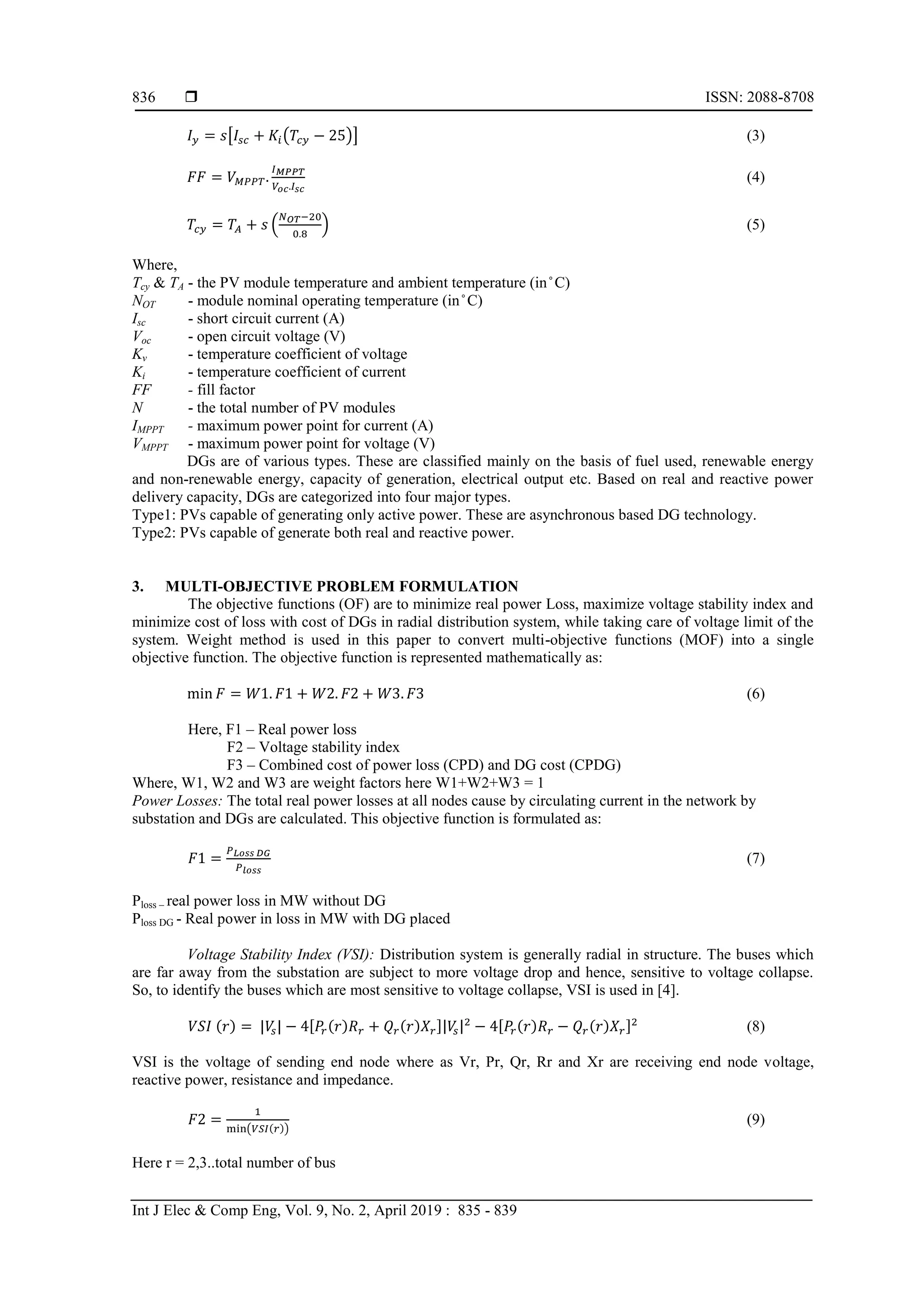 Multi Objective Whale Optimization Based Minimization Of Loss
