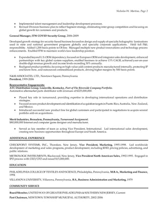 Nicholas Martino Resume | PDF
