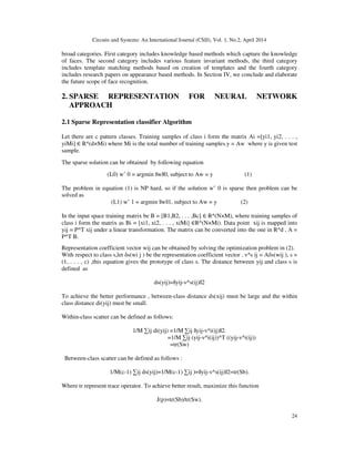LITERATURE SURVEY ON SPARSE REPRESENTATION FOR NEURAL NETWORK BASED FACE DETECTION AND ...