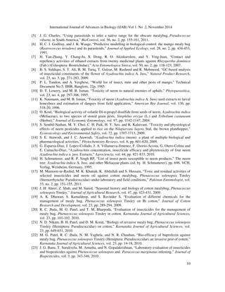 USE AND IMPACT OF INSECTICIDES IN MEALYBUG CONTROL | PDF