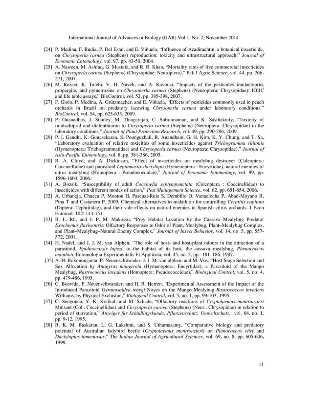 USE AND IMPACT OF INSECTICIDES IN MEALYBUG CONTROL. | PDF
