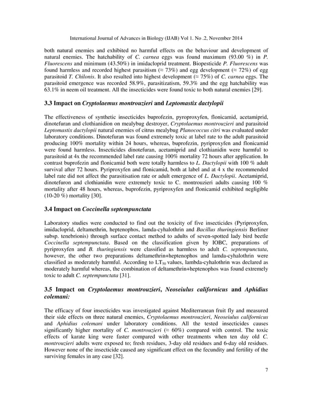 USE AND IMPACT OF INSECTICIDES IN MEALYBUG CONTROL. | PDF