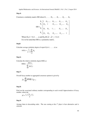 AGGREGATION OF OPINIONS FOR SYSTEM SELECTION USING APPROXIMATIONS OF FUZZY NUMBERS | PDF