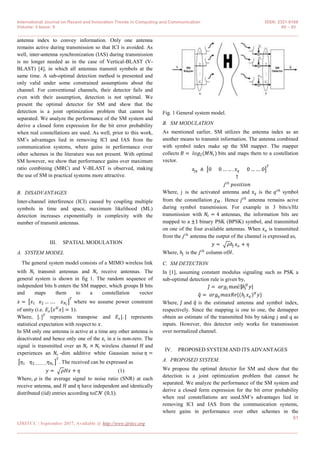 Performance Analysis and Optimal Detection of Spatial Modulation | PDF