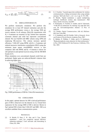 Performance Analysis and Optimal Detection of Spatial Modulation | PDF