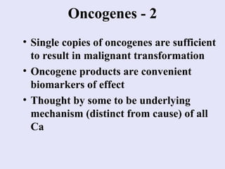 Carcinogenesis mechanisms and cell division | PPT