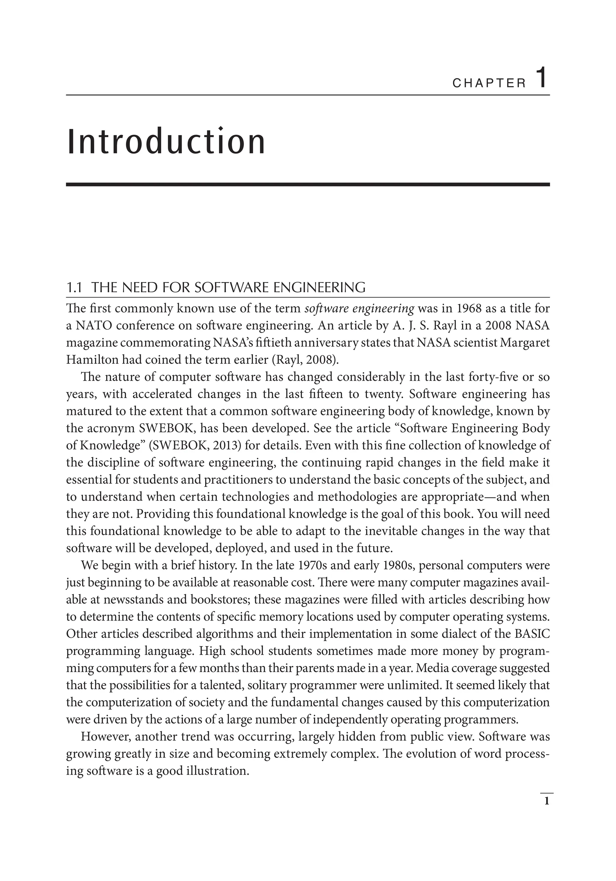 Introduction to software engineering Second Edition Leach | PDF