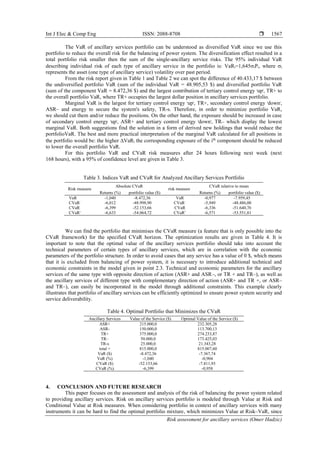 Risk assessment for ancillary services | PDF