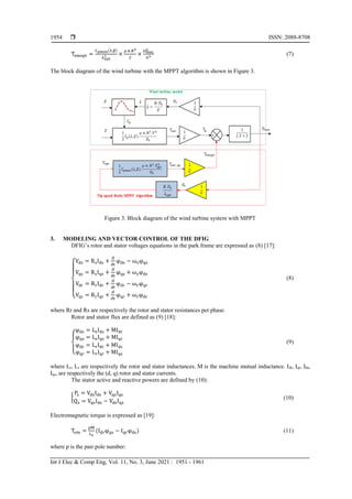 Indirect power control of DFIG based on wind turbine operating in MPPT using backstepping ...