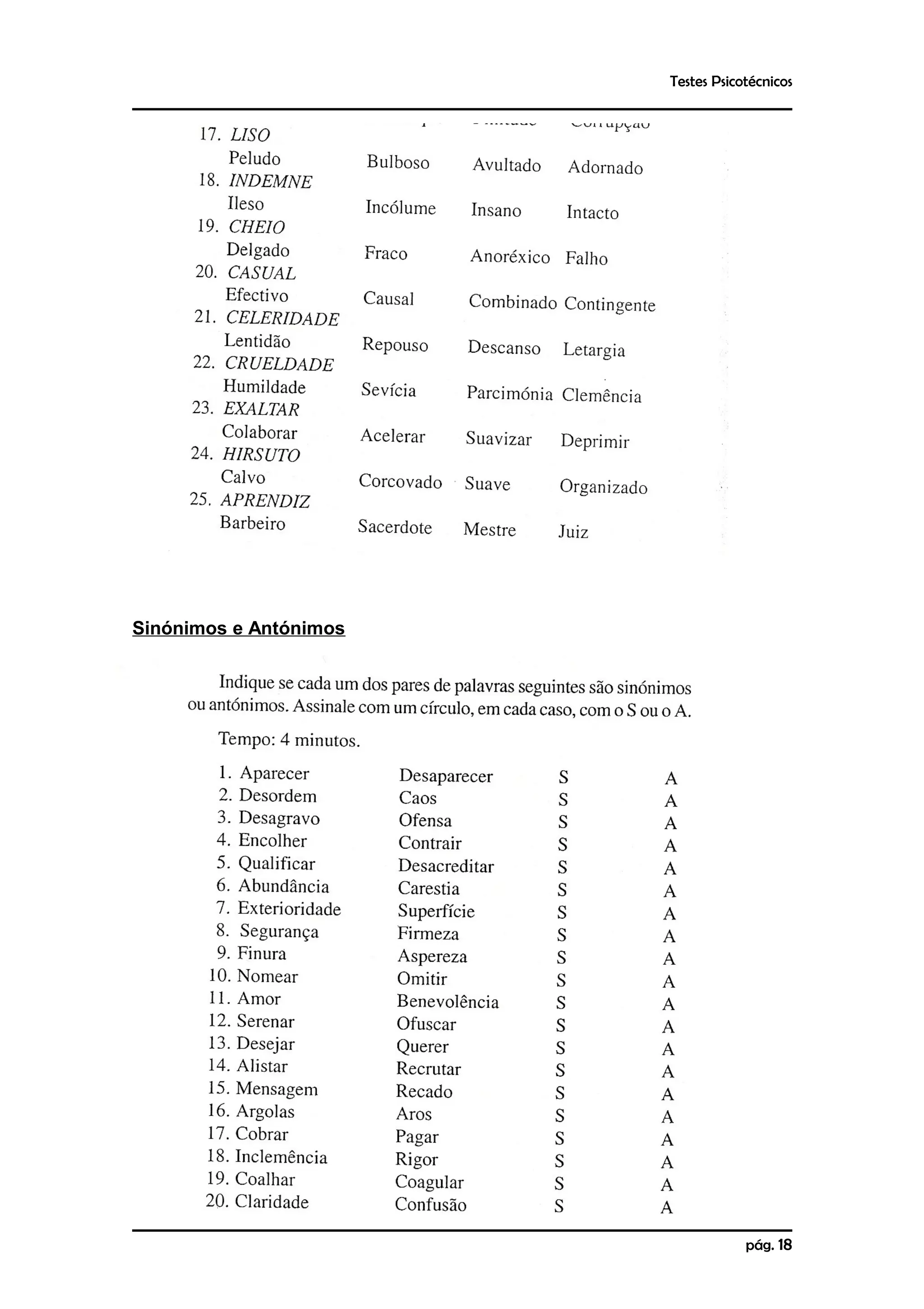 testes psicotecnicos | DOC