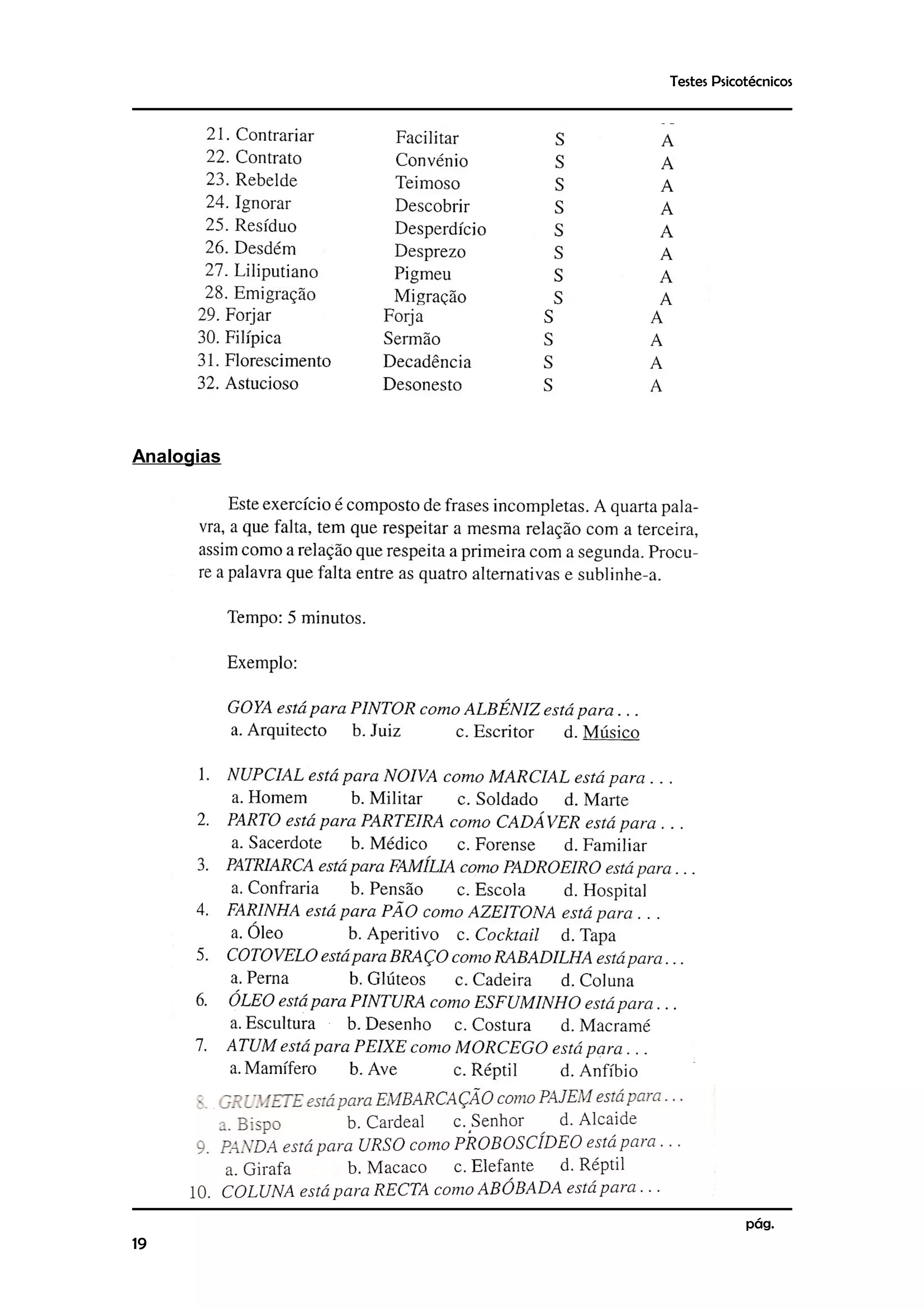 testes psicotecnicos | DOC