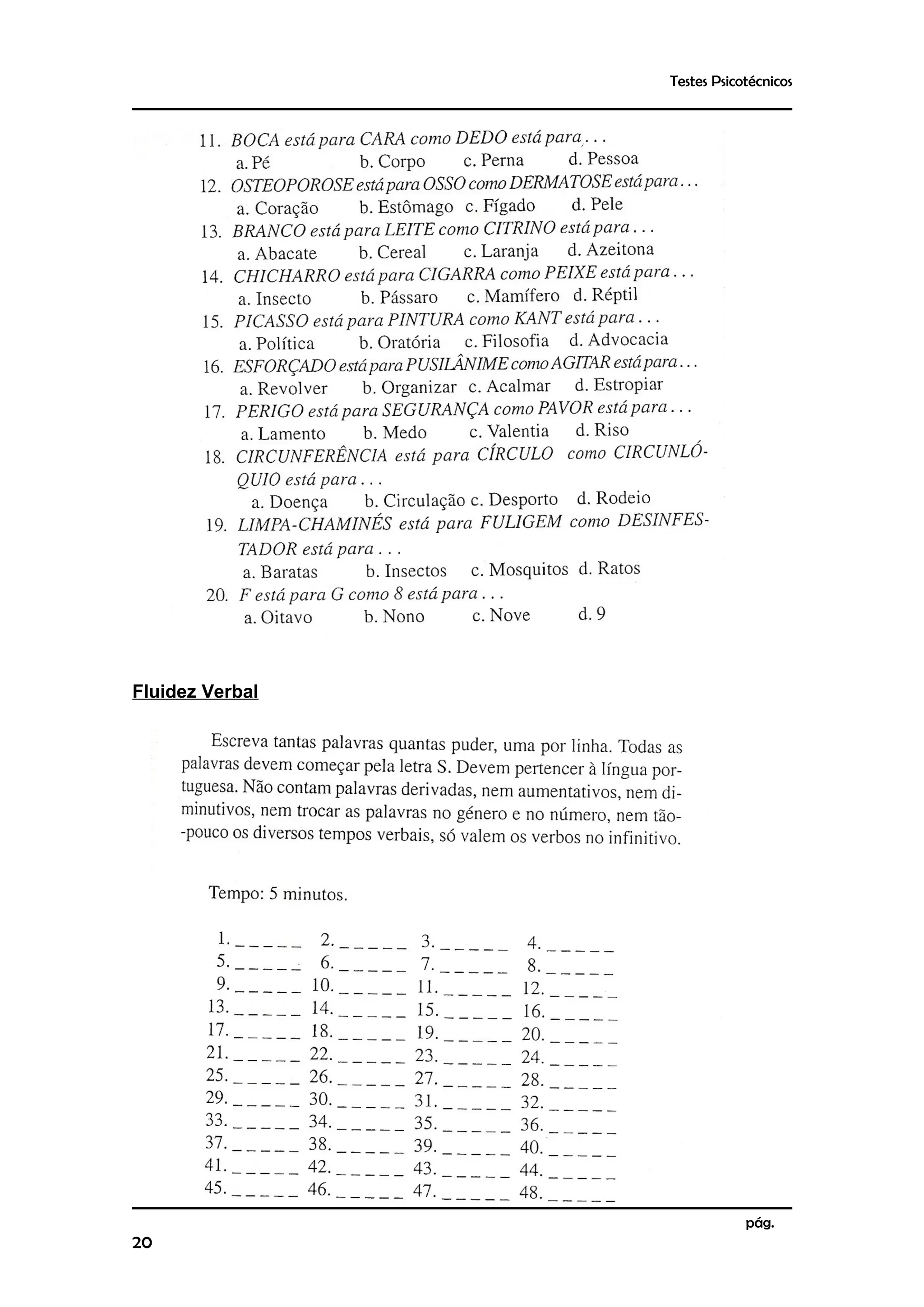 testes psicotecnicos | DOC