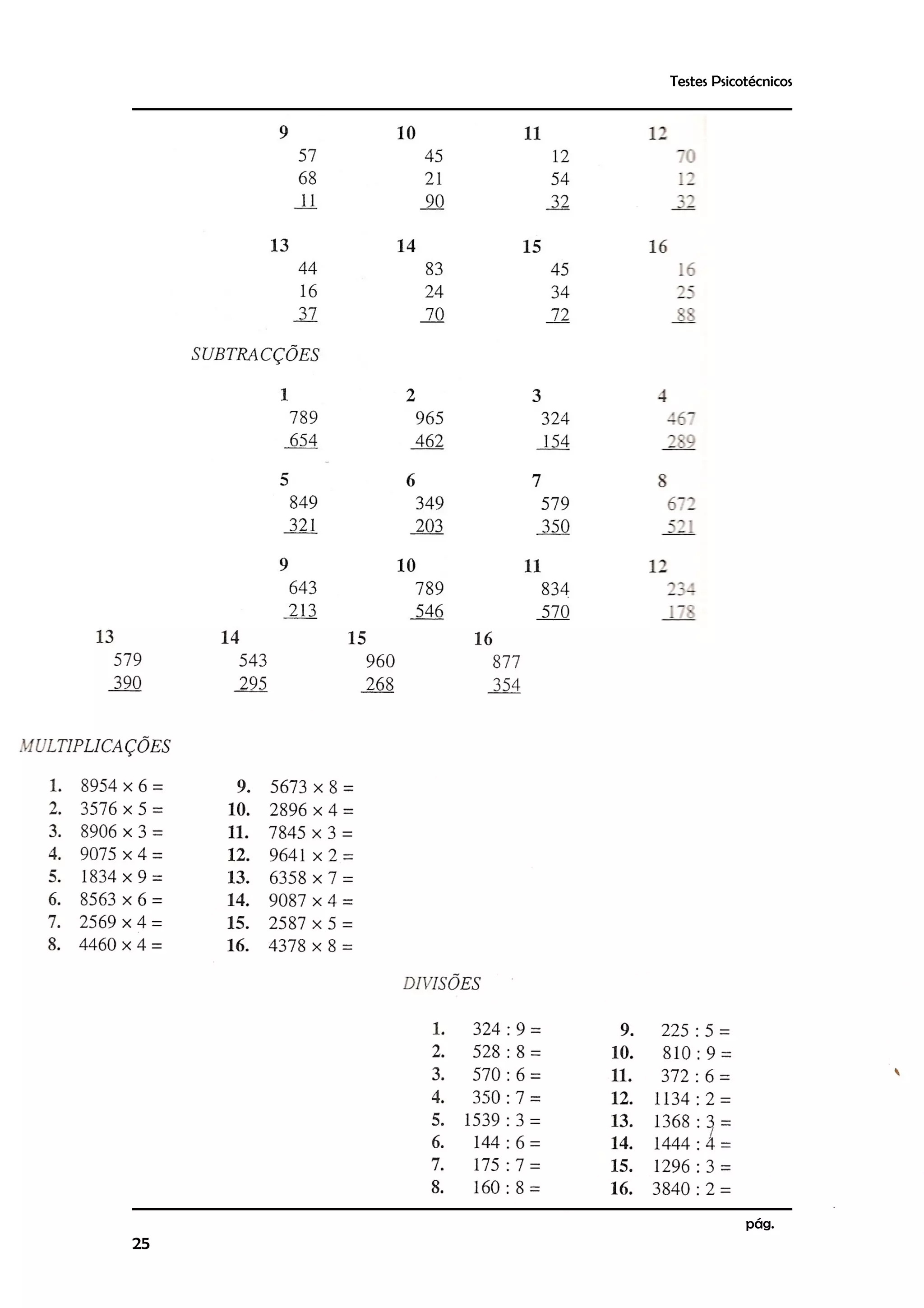 testes psicotecnicos | DOC