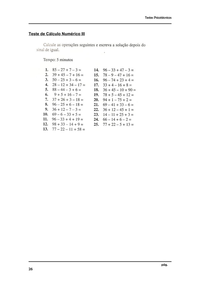 testes psicotecnicos | DOC