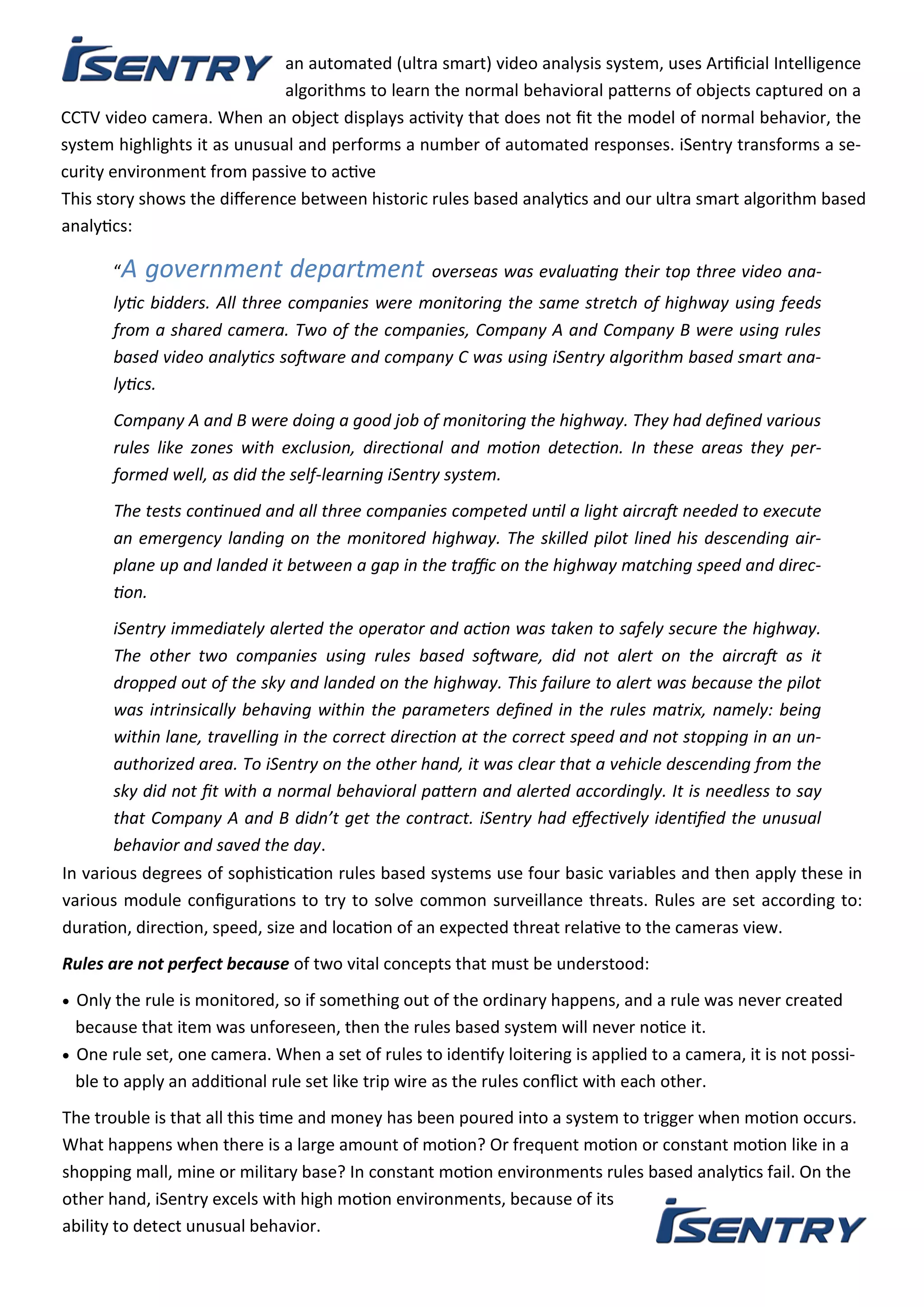 iSentry Brochure | PDF