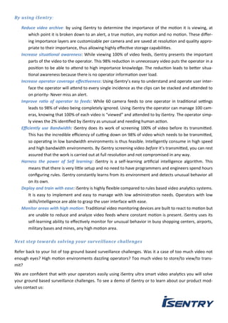 iSentry Brochure | PDF